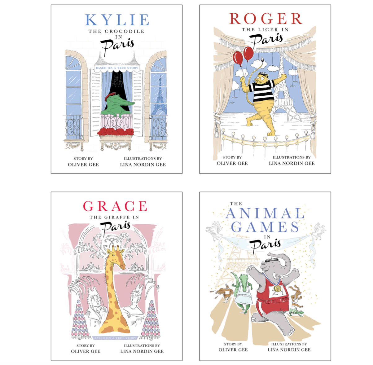 All four children's books - The Earful Tower